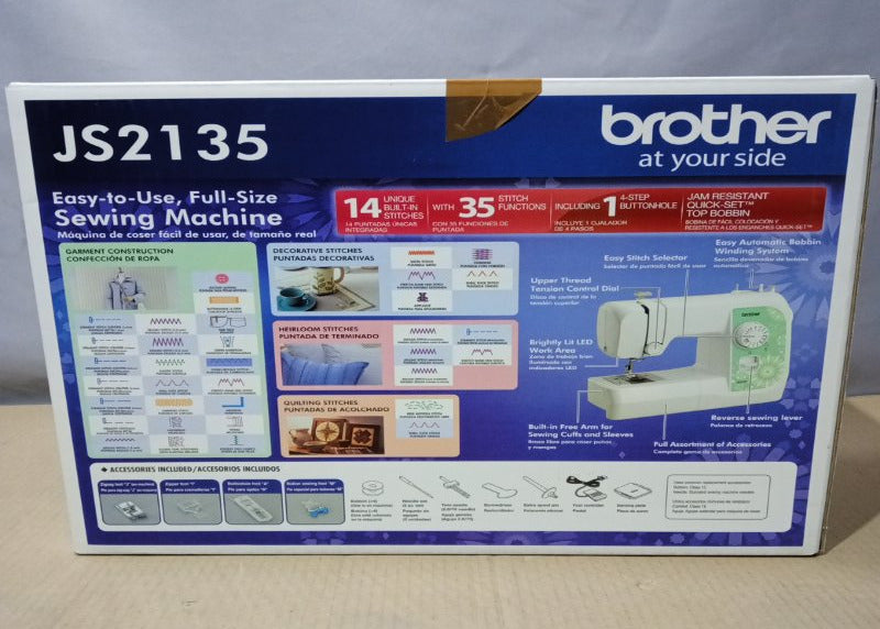 Máquina de Coser Brother JS2135 Blanca