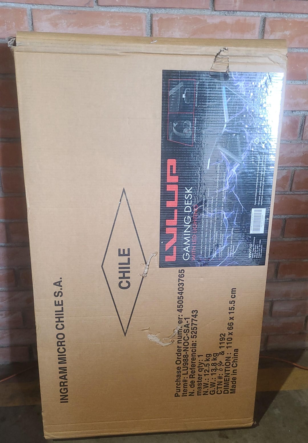 Mesa Gamer Lvlup Lu988 Zebra Kng